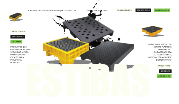 Estiba Dique Antiderrame - Canastillas y Estibas Plasticas